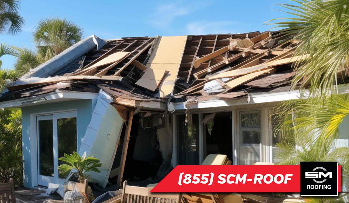 Tropical Storm Roof Damage Repair – SCM Roofing, LLC